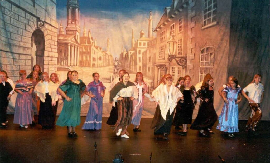 Village Printed Theatre Backcloth | Thoroughly Theatre