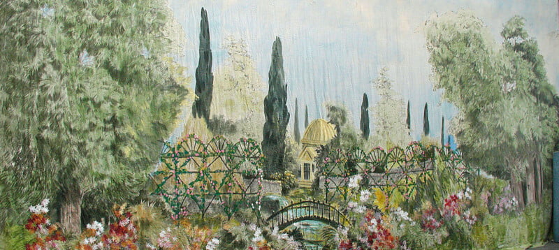 Fairground Canvas Theatre Backcloth | Thoroughly Theatre