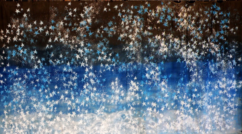 Lagoon Calico Theatre Backcloth | Thoroughly Theatre