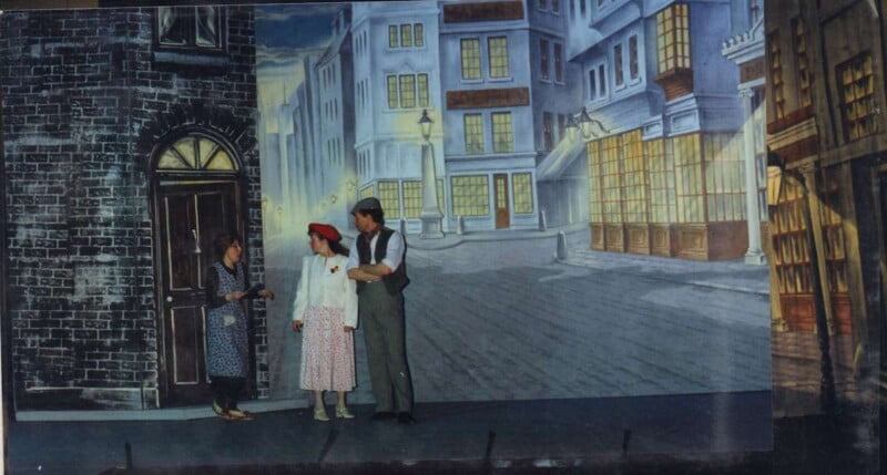 Village Printed Theatre Backcloth | Thoroughly Theatre