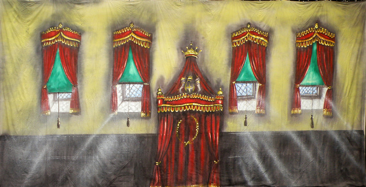 Courtroom Calico Theatre Backcloth | Thoroughly Theatre
