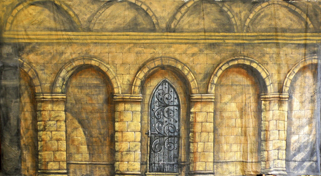 Nottingham Castle Calico Theatre Backcloth | Thoroughly Theatre