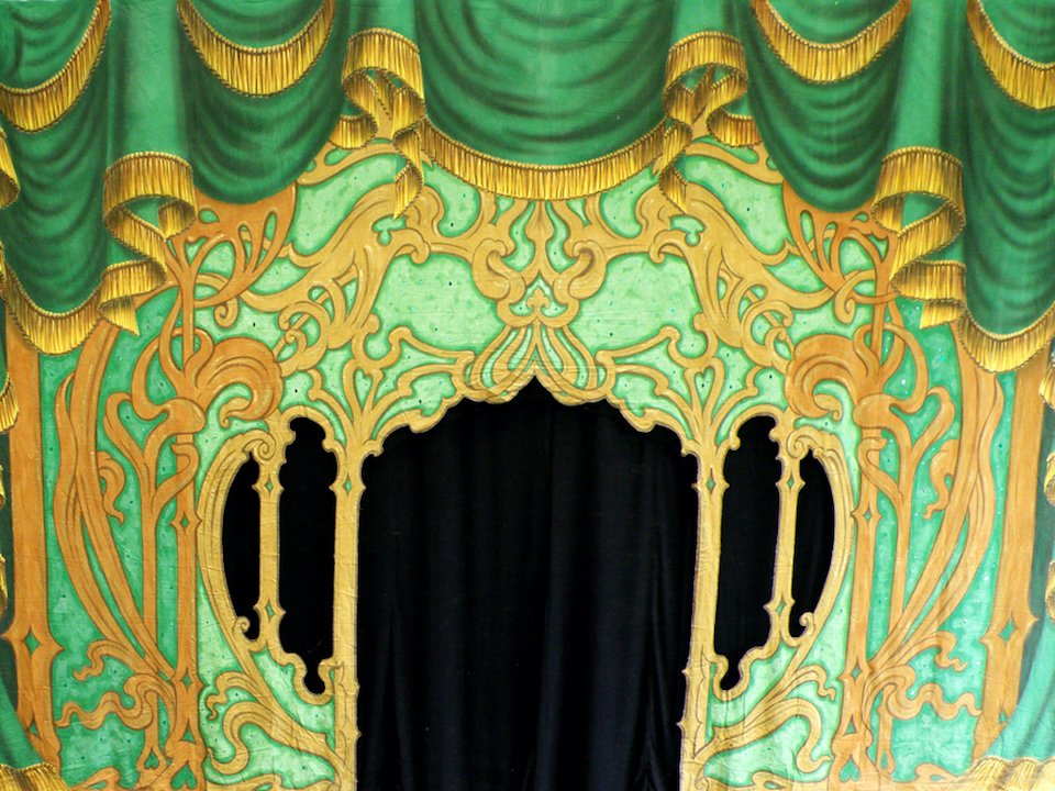 Green Palace Canvas Theatre Cutcloth | Thoroughly Theatre