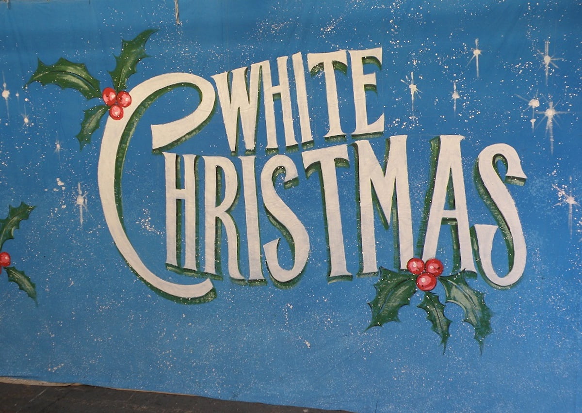 White Christmas Canvas Theatre Backcloth | Thoroughly Theatre