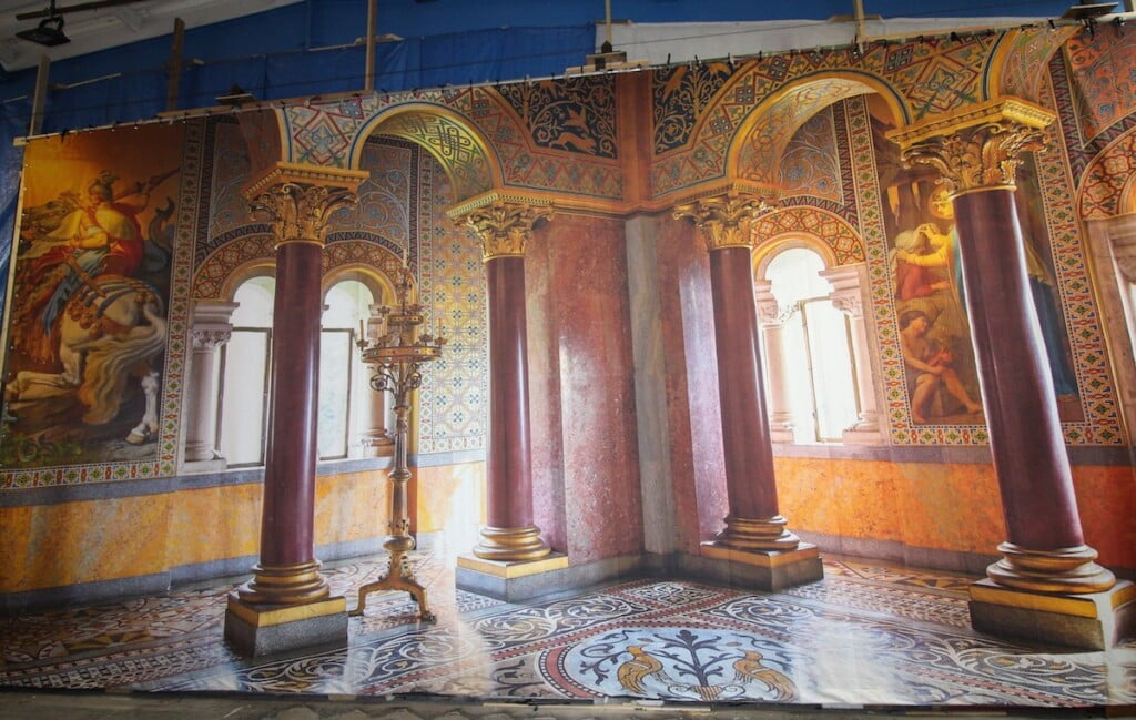 Courtroom Canvas Theatre Backcloth | Thoroughly Theatre